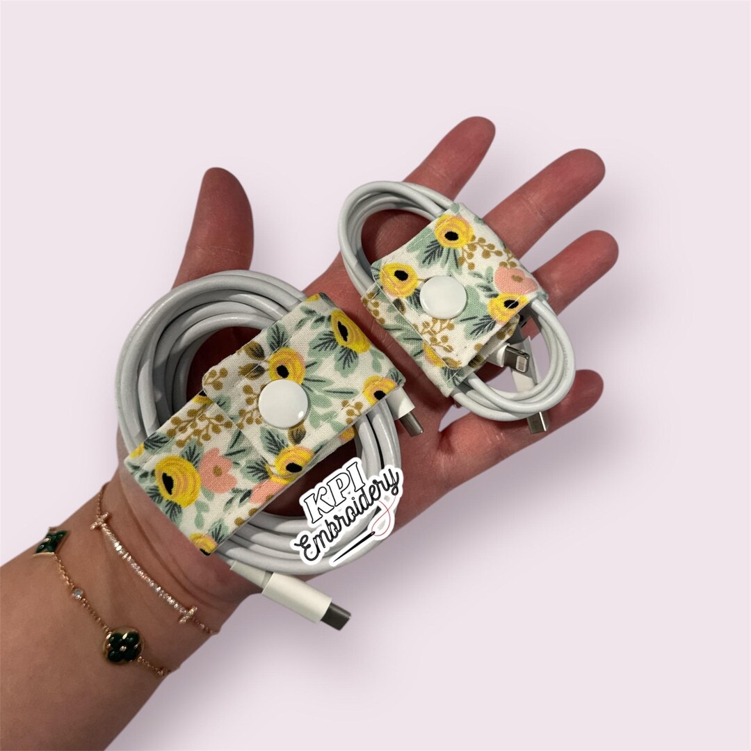 Fabric Cable Ties, Cord Wraps, Cord Keepers, Tech Accessories, Reusable ...