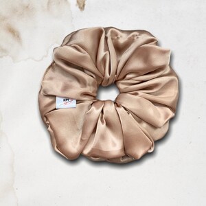 XXL Gold, Silver, Bronze, Ivory Satin Scrunchie, Oversized Jumbo ...