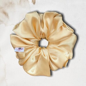 XXL Gold, Silver, Bronze, Ivory Satin Scrunchie, Oversized Jumbo ...