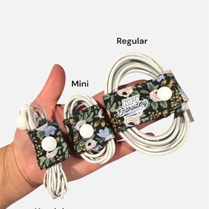 Fabric Cable Ties, Cord Wraps, Cord Keepers, Tech Accessories, Reusable ...