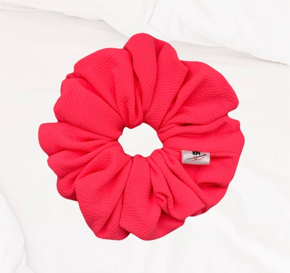 Neon Pink Stretchy Texture XXL Scrunchie XXL Scrunchie | Etsy