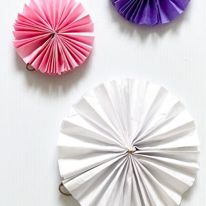 Tissue Paper Fans Set 5pcs With Custom Colors, Hanging Pinwheels ...