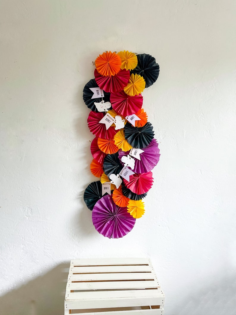 Tissue Paper Fans Set 5pcs With Custom Colors Hanging - Etsy