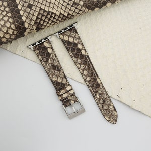 Python Leather Apple Watch Band 38mm, 40mm, 41mm, 42mm, 44mm, 45mm for ...