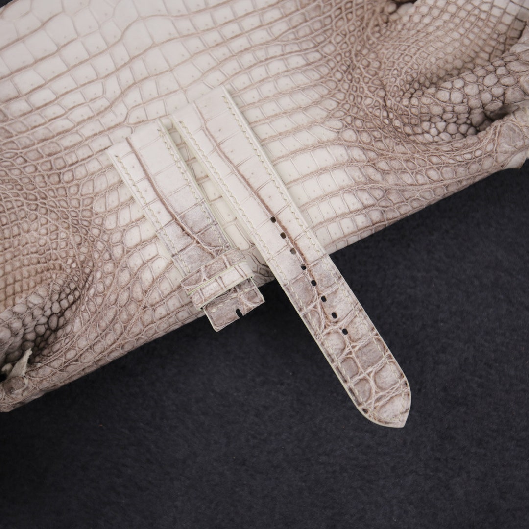 Himalayan Alligator Leather Watch Strap – Unique Color, Alligator ...