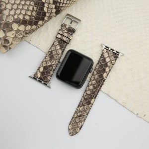 Python Leather Apple Watch Band 38mm, 40mm, 41mm, 42mm, 44mm, 45mm for ...
