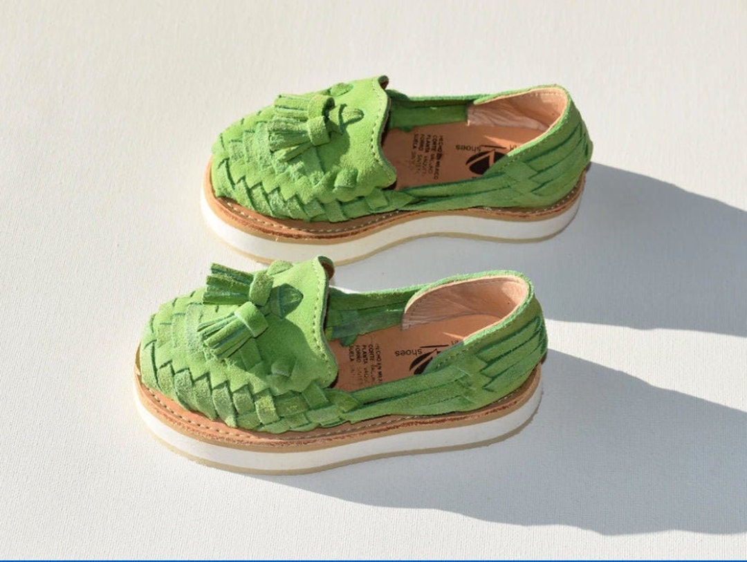 New!!! Girls Real Suede Huaraches. Spring, Summer, Cinco De Mayo Vibes ...