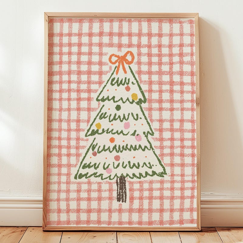 Christmas Gingham Fabric Bundle - Etsy