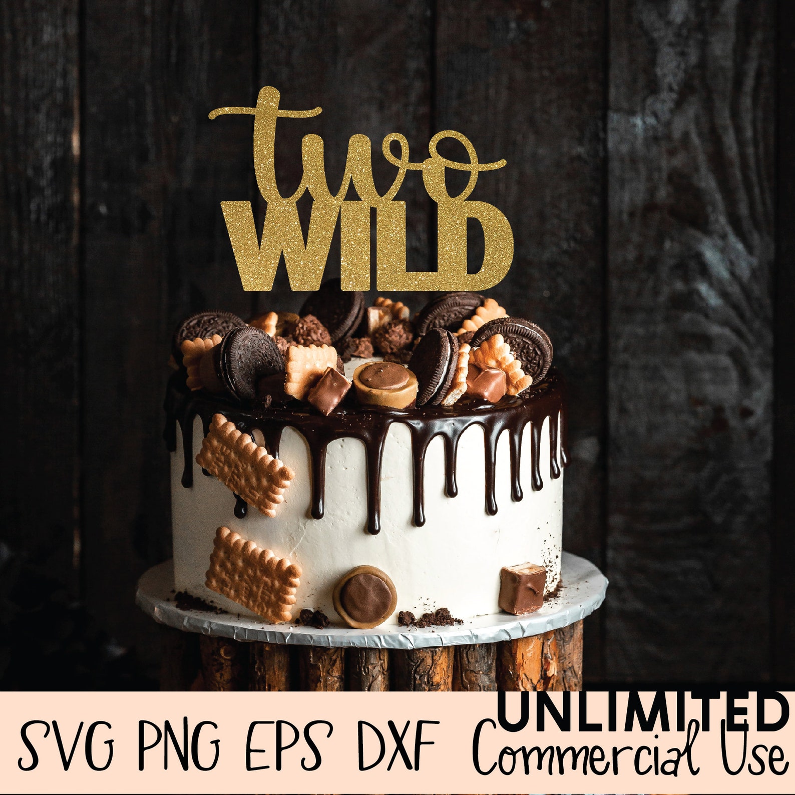 Two Wild Cake Topper Svg, Two Wild T-shirt Svg, 2nd Birthday Cake ...