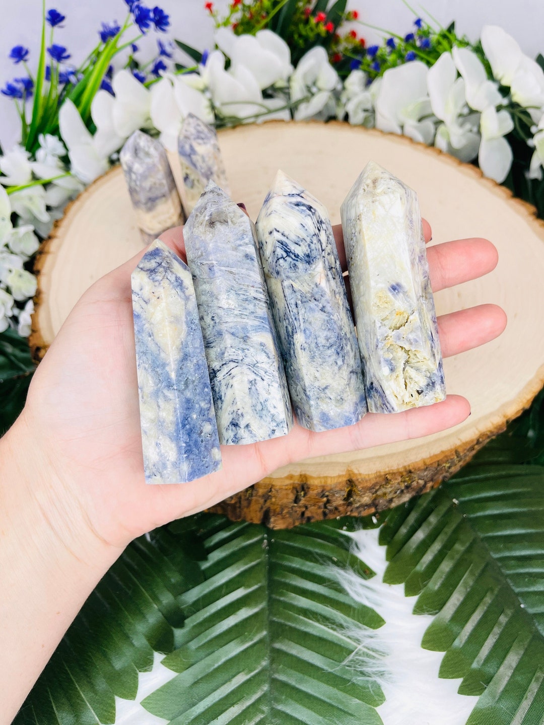 Violet Jasper Generator Tower | Lilac Jasper Point | Heart Chakra | 3 ...