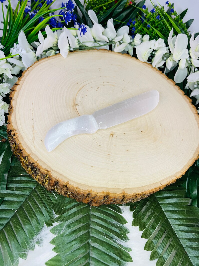 8 Selenite Crystal Knife Athame Sword Dagger - Etsy