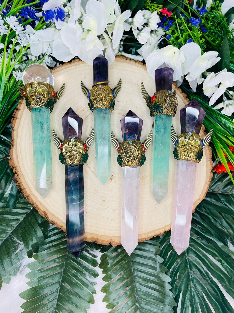 Empress Wand Altar Wand Crystal Wand Rose Quartz - Etsy