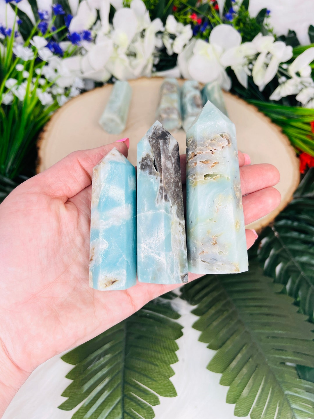 Sky Blue Opal Generator Tower | Opal Tower | 2.5 - 3.75 Inch - Etsy