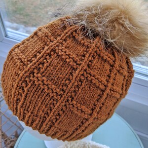 Splendid Square Hat Knitting Pattern - Etsy