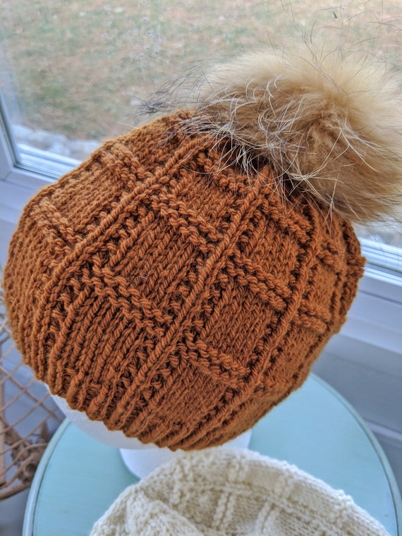 Splendid Square Hat Knitting Pattern | Etsy