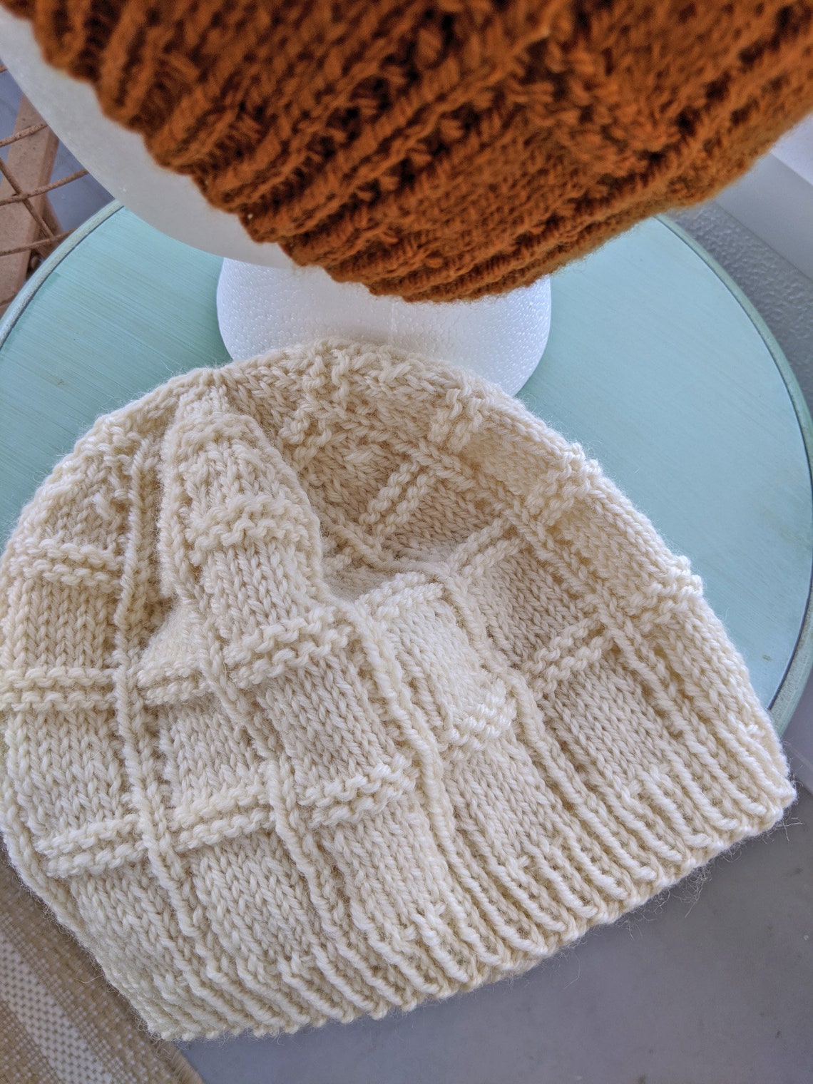 Splendid Square Hat Knitting Pattern - Etsy