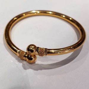 22k Solid Gold Bangle-solid Gold Rajwada Bangle- Gold Bangle ...