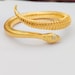 22k Solid Gold Snake Bangle Bracelet-one of Kind Snake Bracelet-real ...