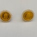 22k Solid Gold Antique Coin Stud-antique Gold Coin Earrings - Etsy