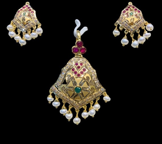 22k gold pendant sets store