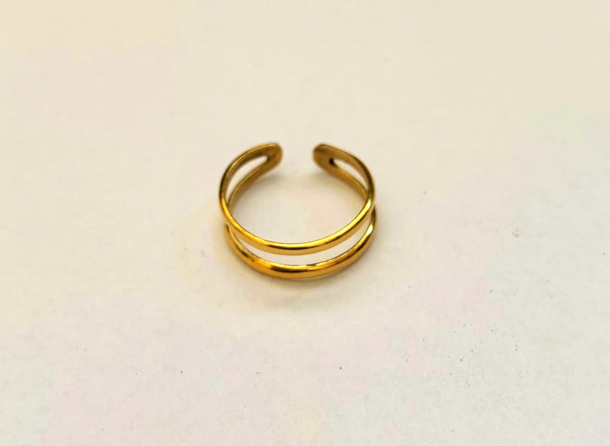 18k Solid Gold Adjustable Toe Ring Gold Toe Ring Unique - Etsy