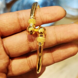 22k Solid Gold Bangle-solid Gold Rajwada Bangle- Gold Bangle ...