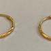 22k Gold Hoops Gold Earring Solid Gold Hoops Tiny Gold - Etsy