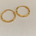 22k Gold Hoops Gold Earring Solid Gold Hoops Tiny Gold - Etsy