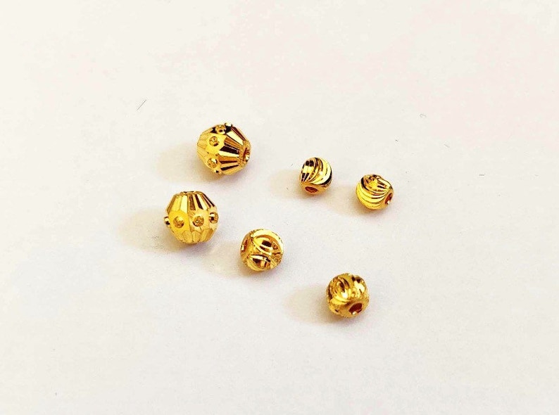 22k Gold Jewellery Balls-solid Gold Balls- Gold Jewellery Accessories ...