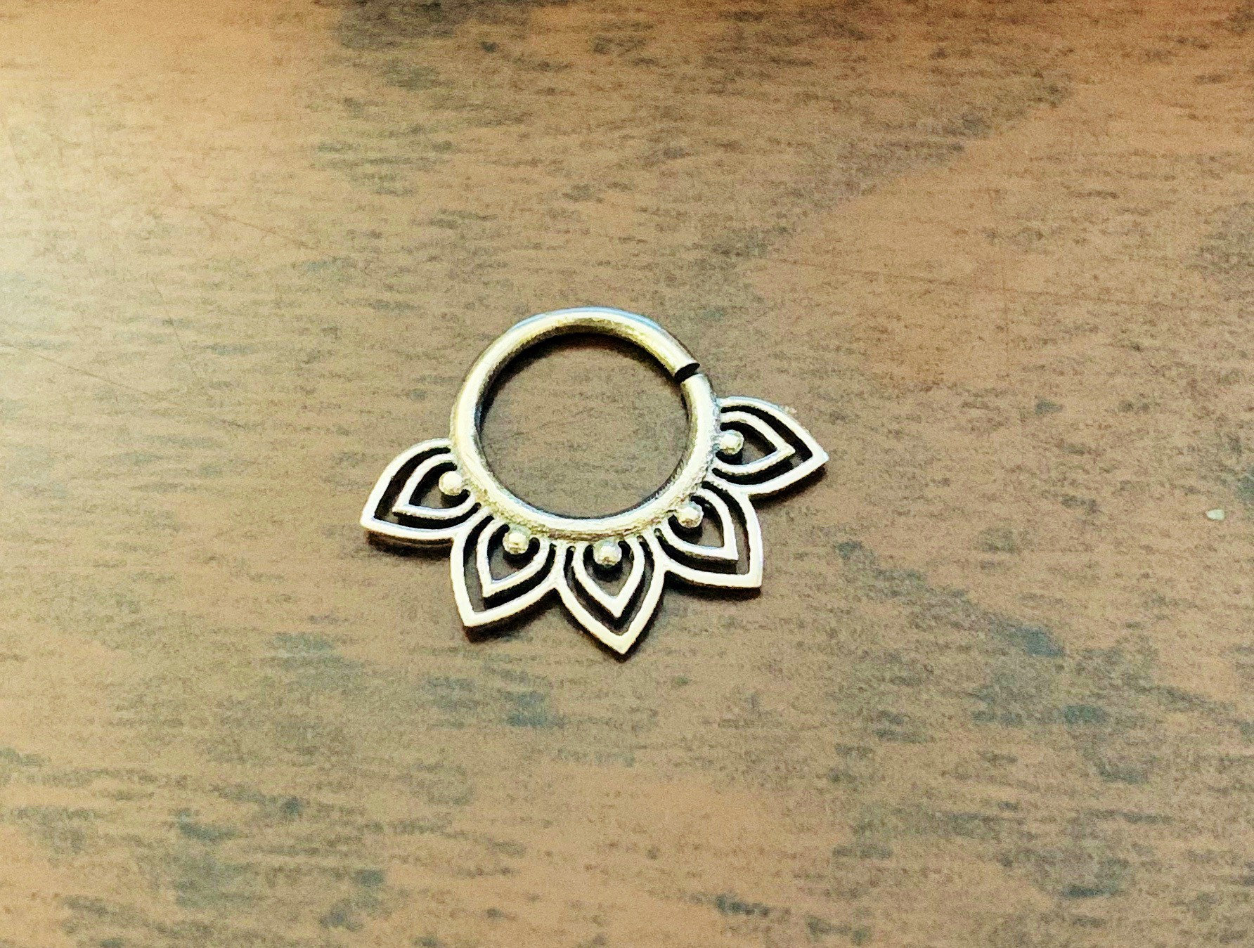High Quality Sterling Silver Handcrafted Nose Ring: Seamless - Etsy