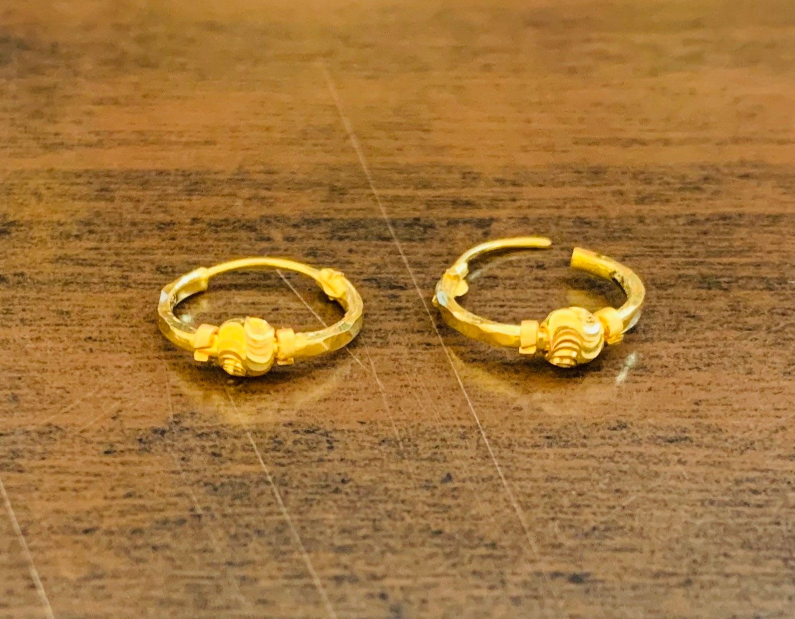 22k Gold Hoops Rajasthani Gold Hoops Indian Gold Hoops | Etsy