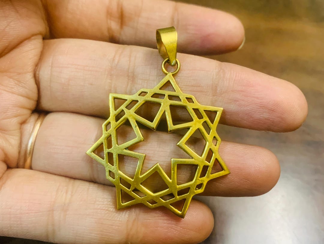 18k Solid Gold Pendant-shriyantra Solid Gold Pendant-solid Gold ...