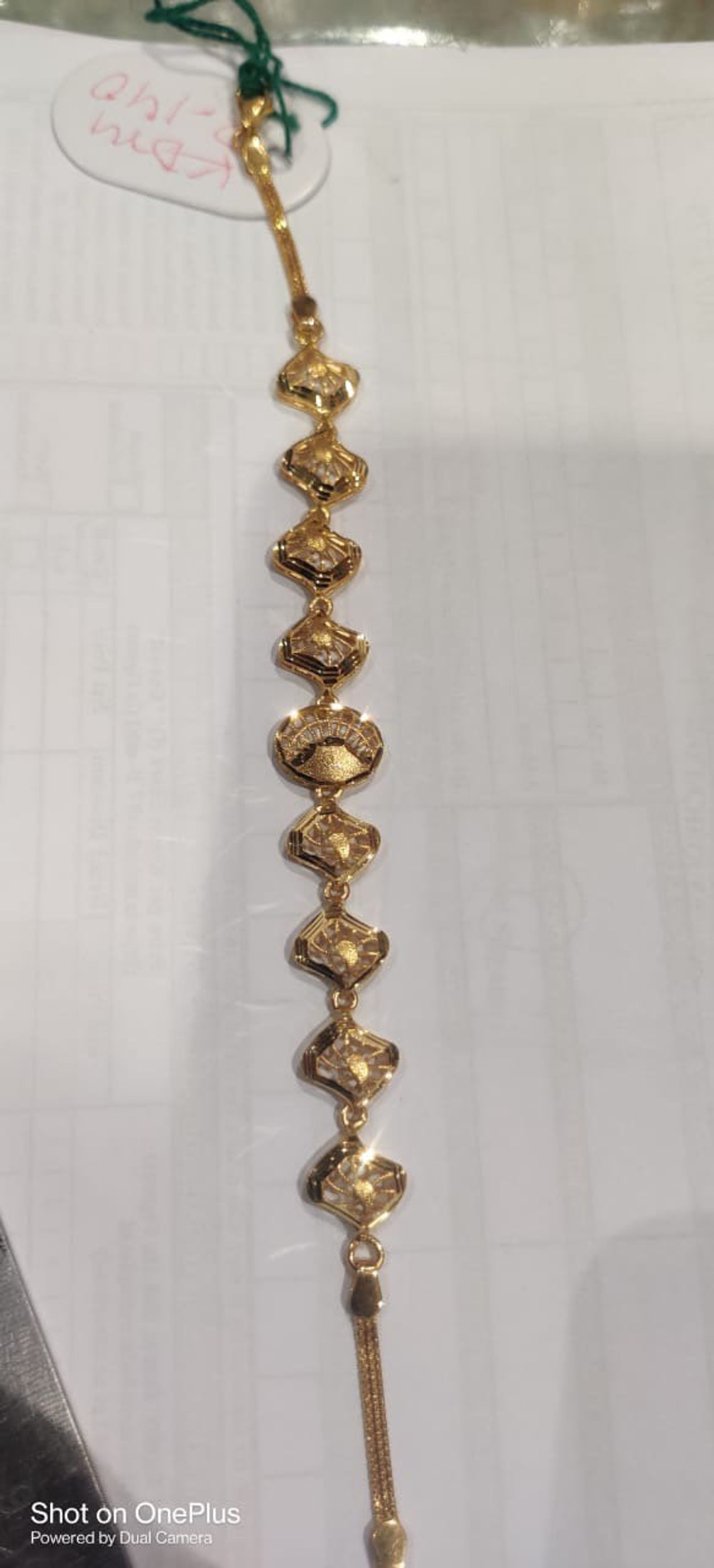 22k Solid Gold Bracelet 22k Chain Style Gold Bracelet Unique - Etsy