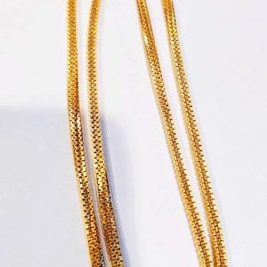 22k Solid Gold Antique Chain- Unisex Gold Chain- Indian Gold Chain ...