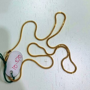 22k Solid Gold Chain- Yellow Gold Chain- Indian Gold Chain- Handmade ...