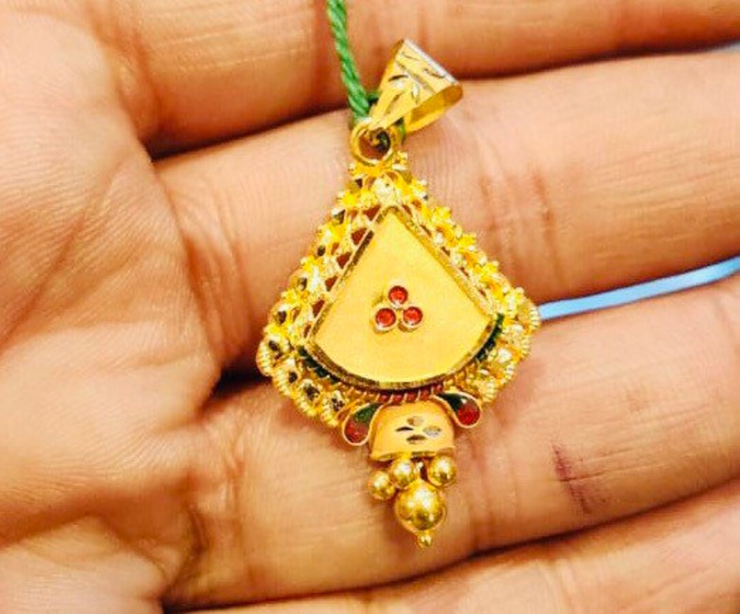 22k Solid Gold Pendant-indian Gold Pendant- Hallmarked 22k Solid Gold Pendant-indian Gold Pendant- Hallmarked