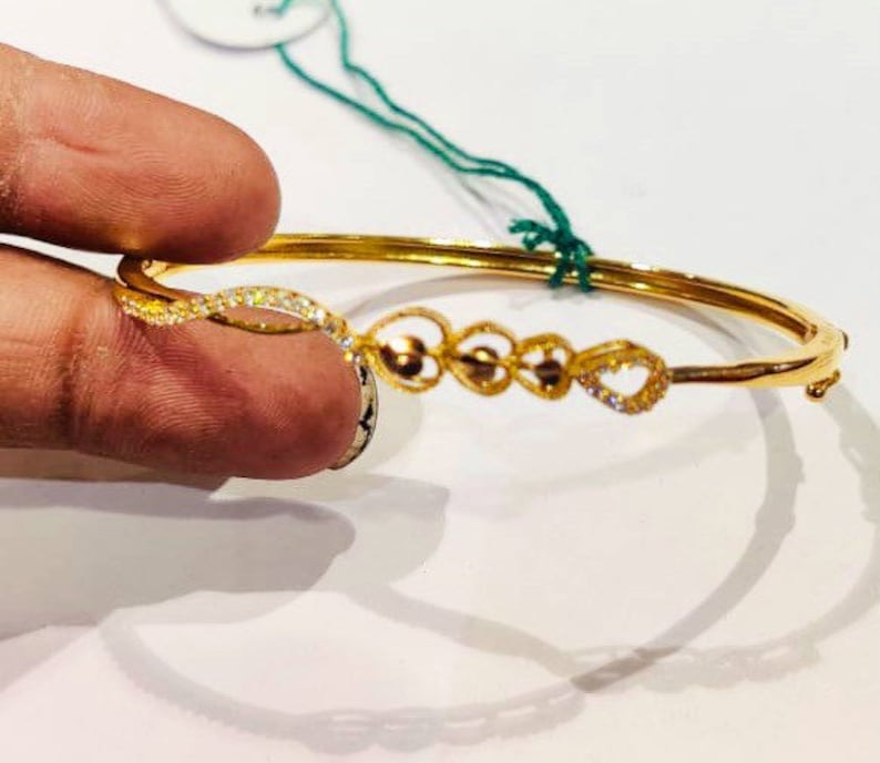 22k Gold Bangle Bracelet-22k Solid Gold Bangle-indian Gold - Etsy