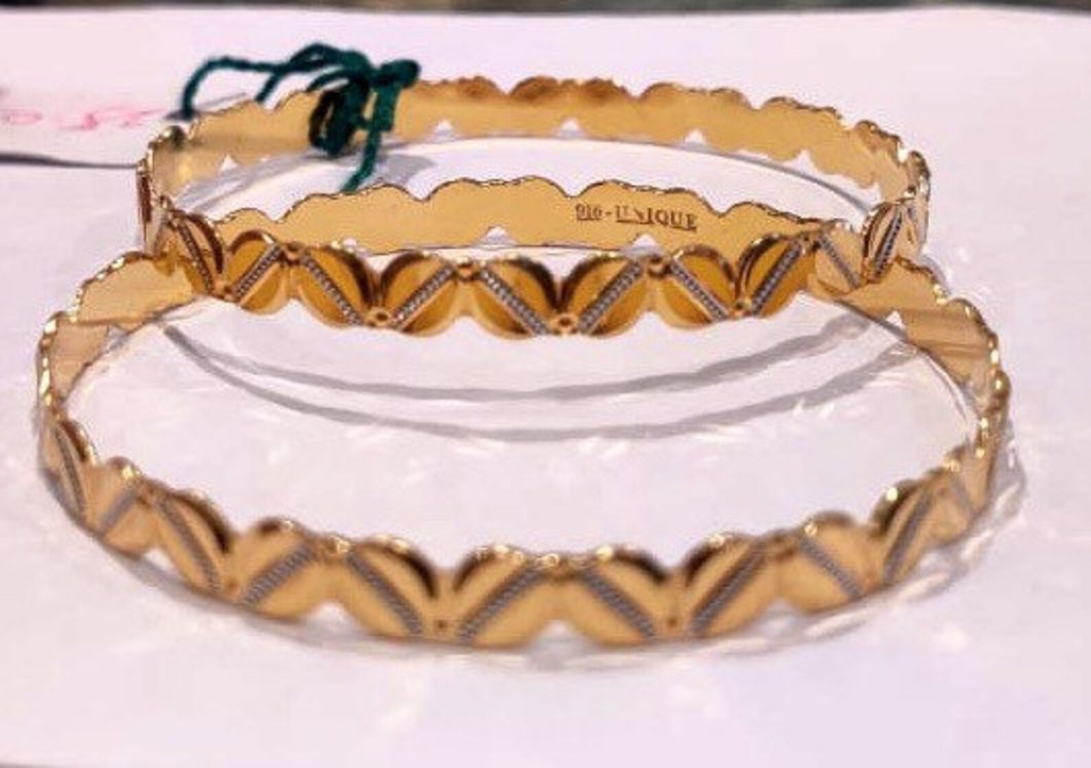 22k Solid Gold Bangle-every Day Wear Gold Bangle-indian Gold Bangle ...