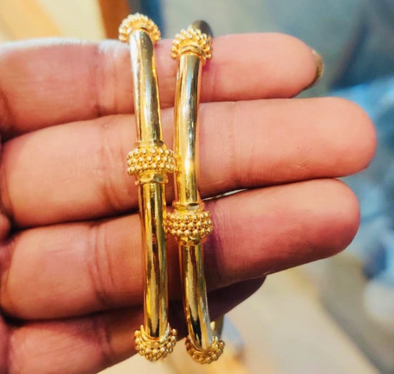 22k Solid Gold Bangle-solid Gold Rajwada Bangle Gold - Etsy