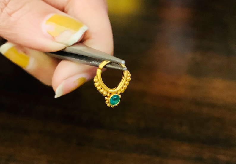 22k Solid Gold Nose Septum nose Gold Hoopgold Nose - Etsy