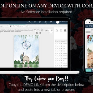 Electronic Royal Wedding Invitation, Wedding Sundowner Indian Invite ...