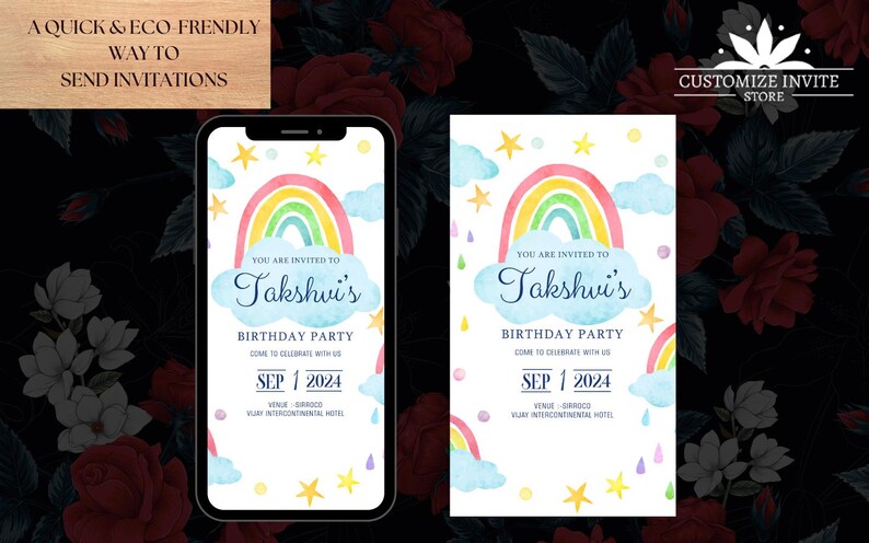 Editable Bing Birthday Invitation Template,digital Kids Party Invite ...