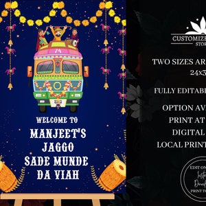 Jaggo Signs Sade Munde Da Viah Wala Ghar, Jaggo Welcome Signs Sadi Kuri ...