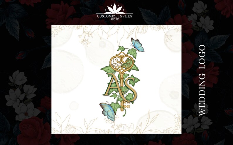 Indian Wedding Logo for Indian Invitation Monogram, Wedding Monogram as ...