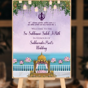 Sikh Akhand Path Sign Welcome & Akhand Path Welcome Sign, Akhand Path ...