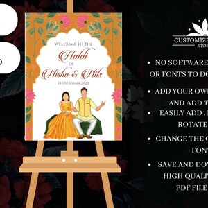 Henna Welcome Sign, Mehndi Night Welcome Signage With Umbrella Decor ...