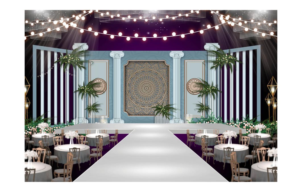 Wedding Back Drops | Indian Wedding Digital Backdrop | Decor Backdrop ...