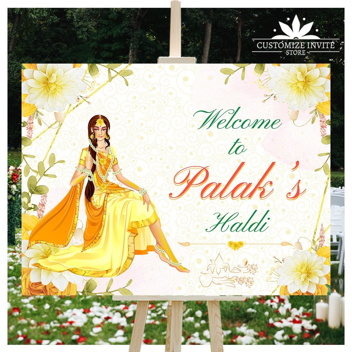 Haldi Ceremony Signages Haldi Welcome Ceremony Signage - Etsy