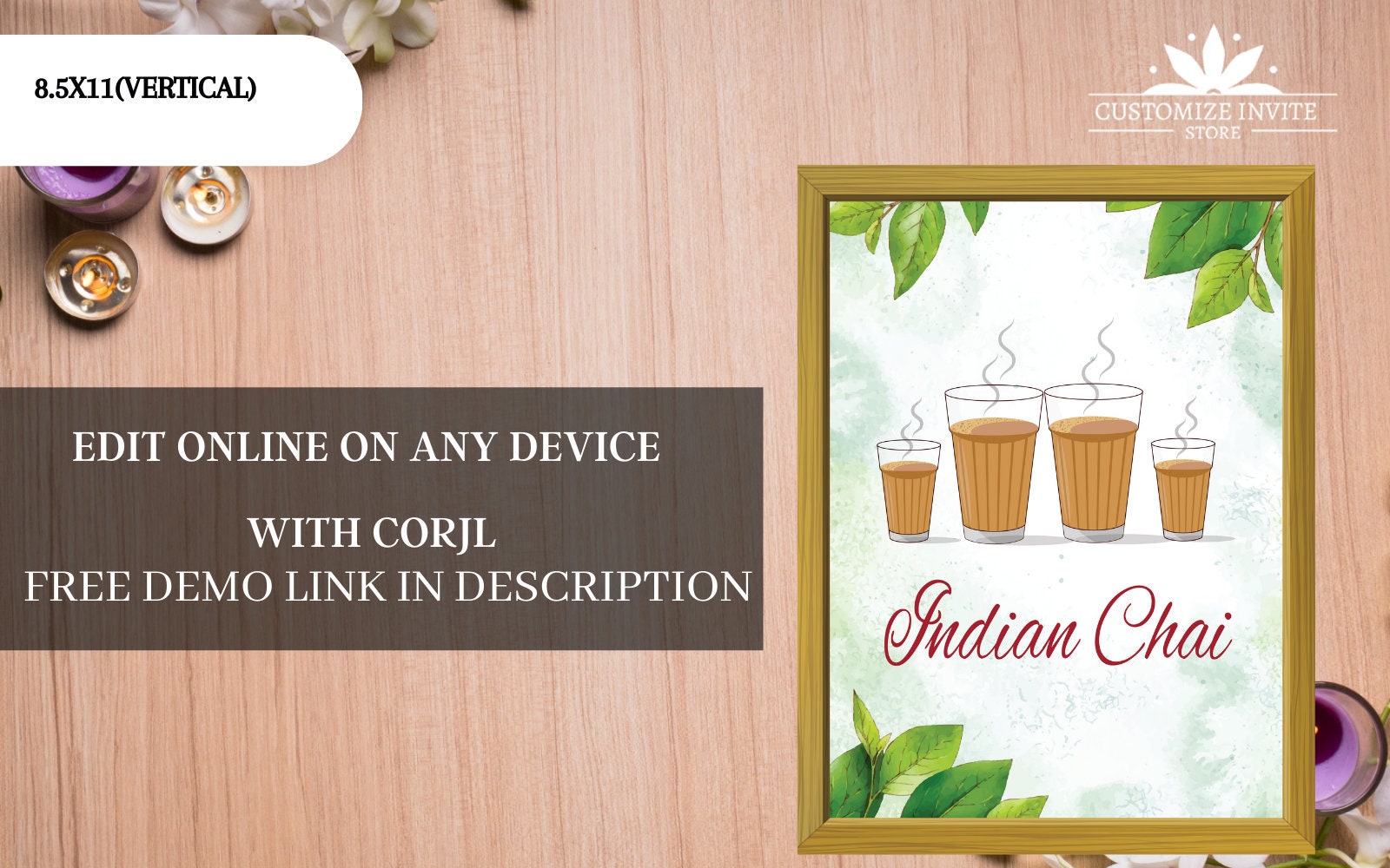 Chai Stall Signs Indian Food Station Sign, Indian Chai Station Sign ...