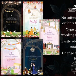 Minimalist Pastle Wedding Invitation, Wedding Indian Invite, Indian ...